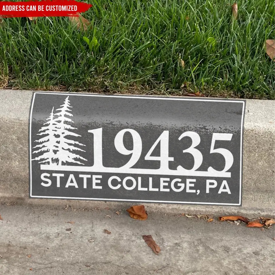 House Number - Personalized Curb Decal, Gift For Family - CD08 ...