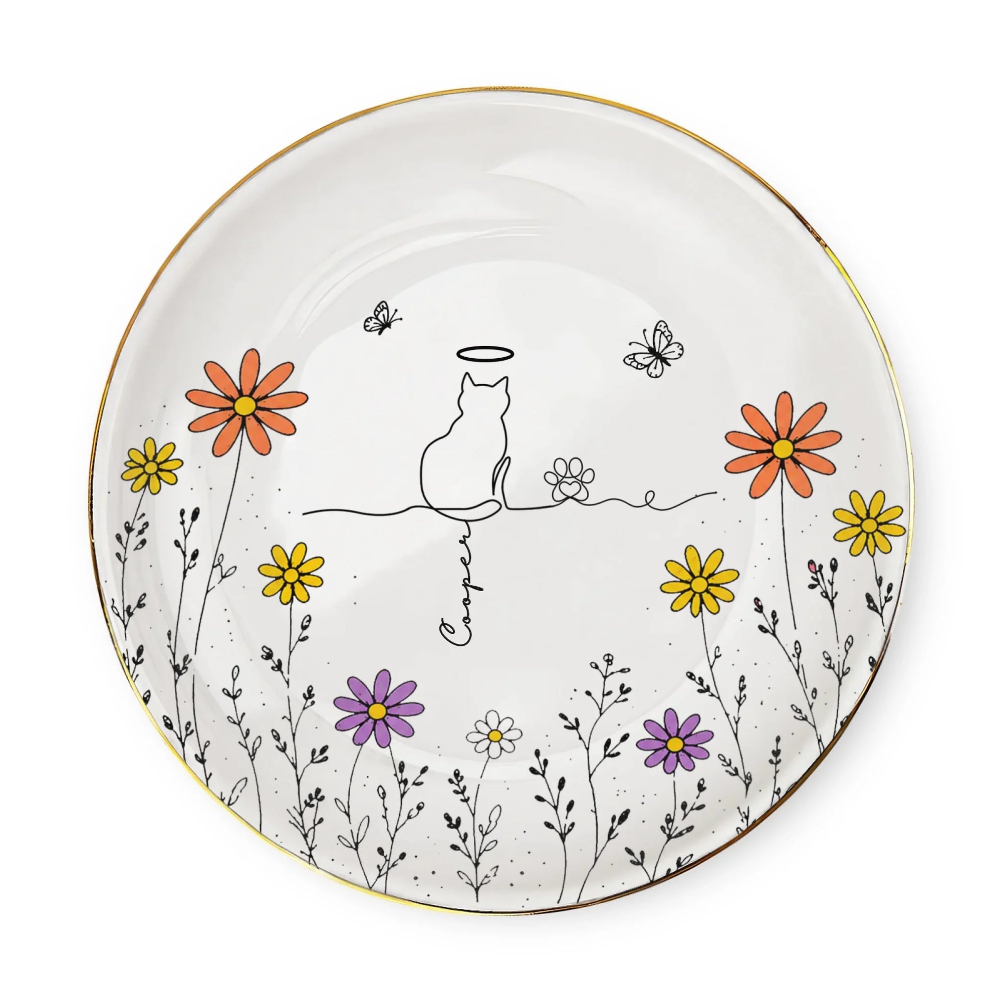 Life Is Better With These Cats - Personalized Jewelry Dish, Gift For C ...